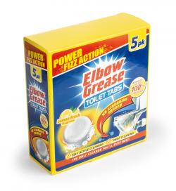 ELBOW GREASE TOILET TABLETS 5 X 30G - LEMON